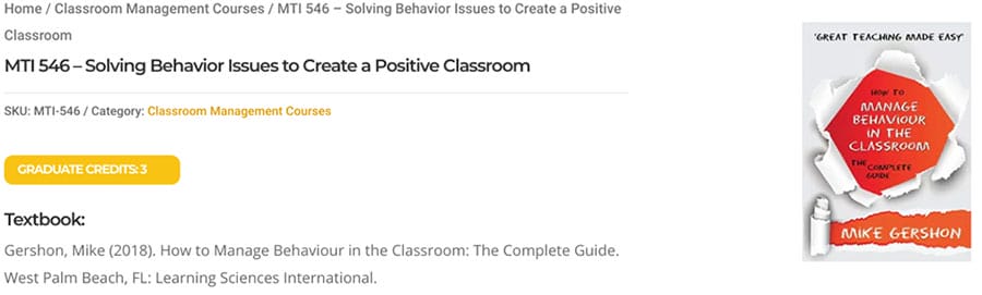 Effective Solutions: Student Behavior in Today's Classrooms